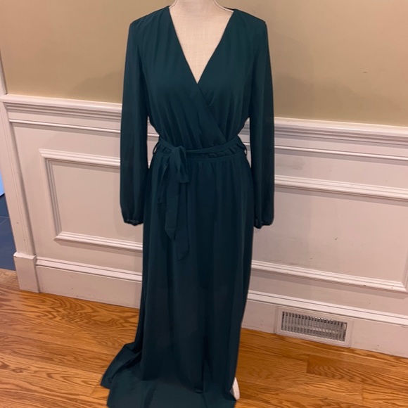 Ya Los Angeles | Dresses | Ya Los Angeles Emerald Green Maxi Dress ...